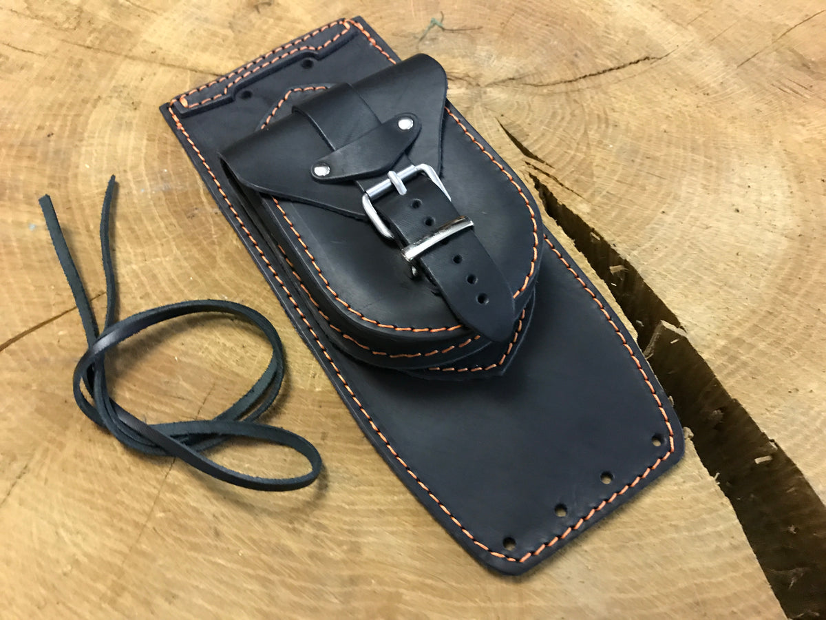 Tankpad in schwarz / orange passend für Harley-Davidson Softail bis 20